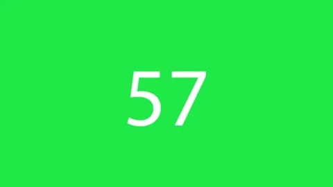 Zero to Hundred Counting Animation Green... | Stock Video | Pond5