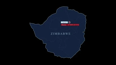 Zimbabwe Map Stock Video Footage | Royalty Free Zimbabwe Map Videos | Pond5