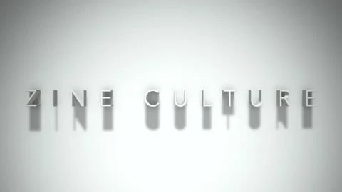 zine culture 3D title animation white te... | Stock Video | Pond5