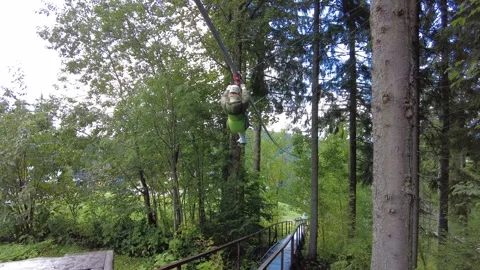 Zip Wire Attraction Stock Videos – Royalty-Free HD & 4K Videos