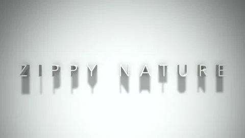 zippy nature 3D title animation white te... | Stock Video | Pond5