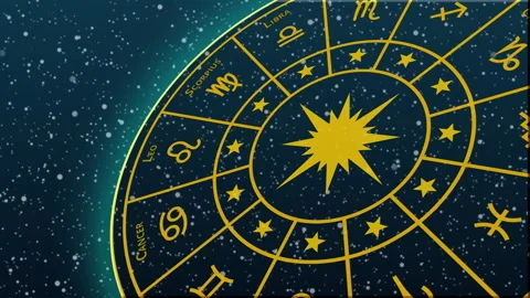 zodiac sign animation, rotating zodiac s... | Stock Video | Pond5