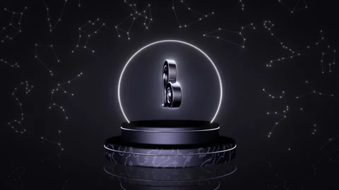 Zodiac sign Leo, 3D animation on a seaml... | Stock Video | Pond5