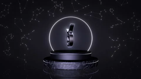 Zodiac sign Taurus, 3D animation on a se... | Stock Video | Pond5