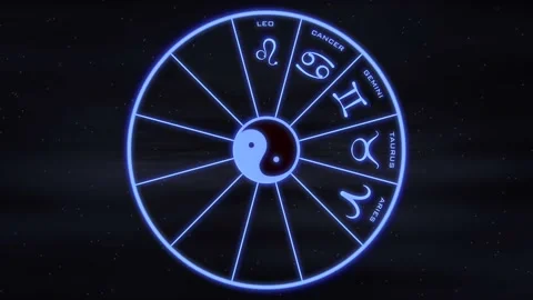 Zodiac Wheel 4K Animation With The Astro... | Stock Video | Pond5