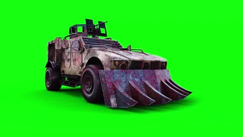 zombie car very fast driving. Apocalypti... | Stock Video | Pond5