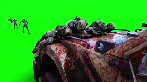 zombie car very fast driving. Apocalypti... | Stock Video | Pond5