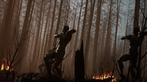 Zombie fear and horror dance party in th... | Stock Video | Pond5