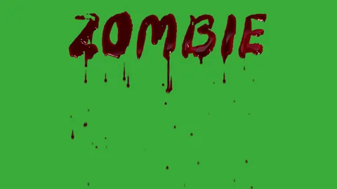 Zombie with Green Screen, Haunting Red L... | Stock Video | Pond5