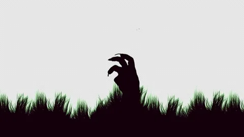 zombie hand rising icon animation motion... | Stock Video | Pond5