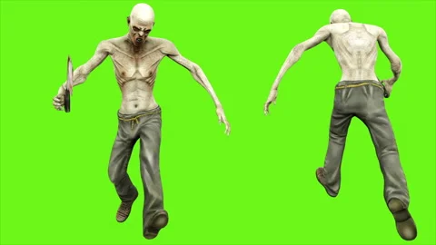 Zombie Green Screen Stock Video Footage | Royalty Free Zombie Green ...