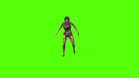 Zombie Slow Creep Green Screen Animation... | Stock Video | Pond5