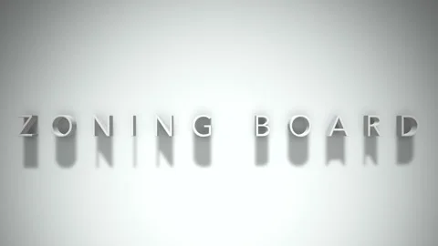 zoning board 3D title animation white te... | Stock Video | Pond5