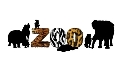 Zoo Animals Silhouette Stock Video Footage | Royalty Free Zoo Animals ...