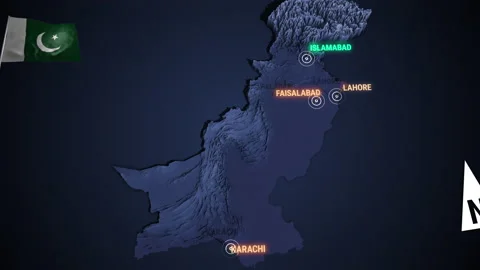 Pakistan Map 3D Stock Video Footage | Royalty Free Pakistan Map 3D ...