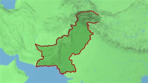 Pakistan Map 3D Stock Video Footage | Royalty Free Pakistan Map 3D ...