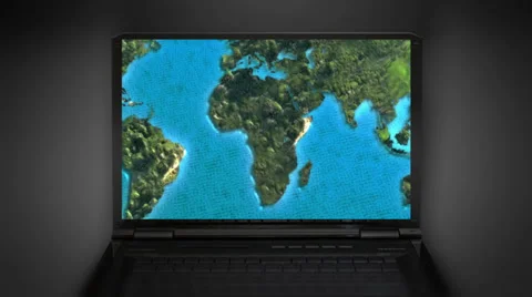 Zoom Map To Africa Stock Video Footage | Royalty Free Zoom Map To ...