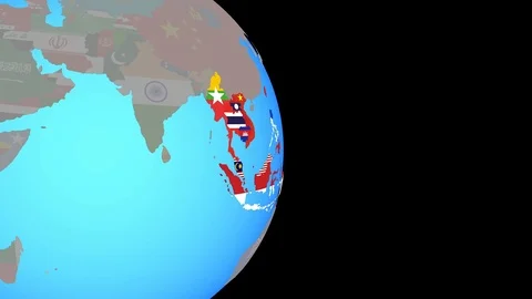 Asean Map Stock Videos – Royalty-Free HD & 4K Videos