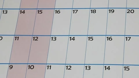 Calender Layout Stock Video Footage | Royalty Free Calender Layout ...