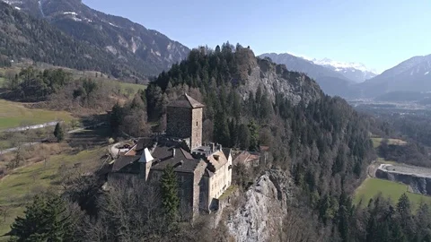 Zoom In Castle Aerial 4k | Stock Video | Pond5