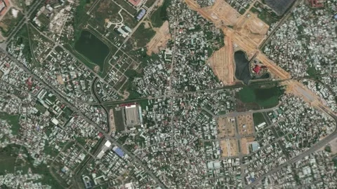 Zoom of the earth from space to the city... | Stock Video | Pond5