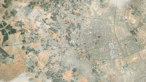 Zoom of the earth from space to the city... | Stock Video | Pond5