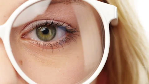 Eye Zoom Woman Stock Video Footage | Royalty Free Eye Zoom Woman Videos ...