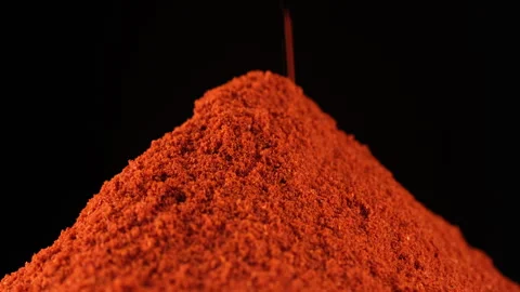 Zoom frame sprinkle smoked paprika powde... | Stock Video | Pond5
