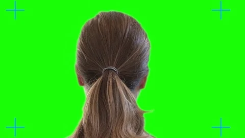 Zoom In Girl Watching TV Television Gree... | Stock Video | Pond5