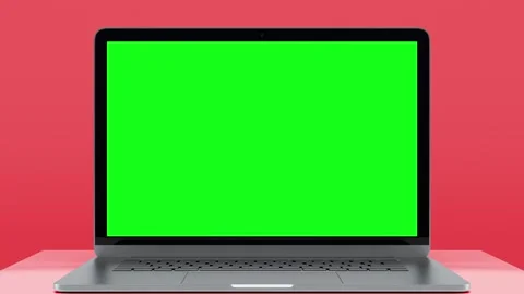 Zoom In on Mockup of Laptop Computer Dis... | Stock Video | Pond5