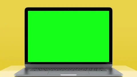 Zoom In on Mockup of Laptop Computer Dis... | Stock Video | Pond5