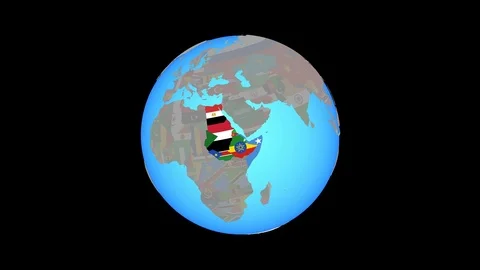 Zoom Map To Africa Stock Video Footage | Royalty Free Zoom Map To ...