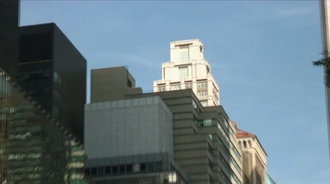 Zoom out from skyscrapers in New York Ci... | Stock Video | Pond5