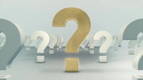 Zoom in The Question Mark Shining In The... | Stock Video | Pond5