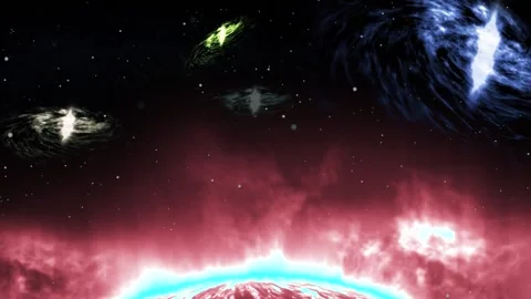 Zoom in on the Red Star. Realistic Anima... | Stock Video | Pond5