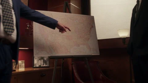 Zoom-in shot of a businessman pointing o... | Stock Video | Pond5