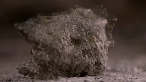 Zoom-in shot of real meteorite | Stock Video | Pond5