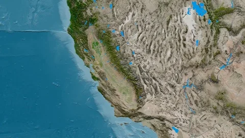 Zoom into Sierra Nevada mountain range -... | Stock Video | Pond5