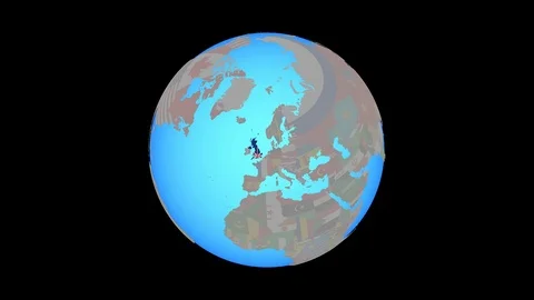 Kingdom United Map Zoom Stock Footage ~ Royalty Free Stock Videos | Pond5