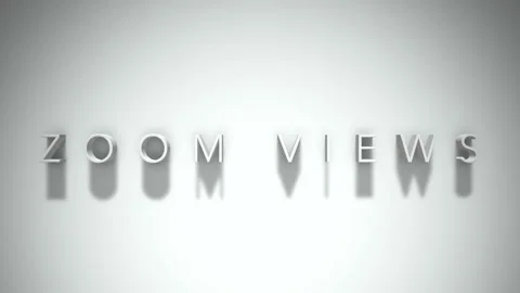 zoom views 3D title animation with shado... | Stock Video | Pond5