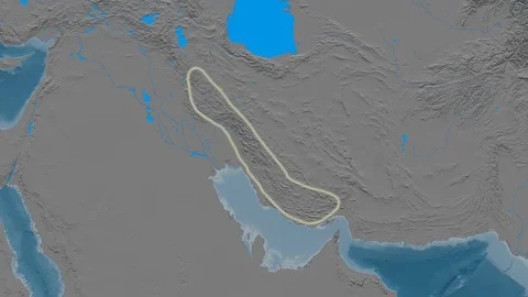 Zoom into Zagros mountain range - glowed... | Stock Video | Pond5