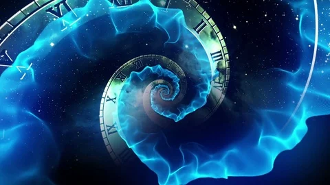 Zooming in Cosmic Infinity Clock with Ro... | Stock Video | Pond5