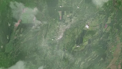 Zooming in on Popondetta, Papua New Guin... | Stock Video | Pond5