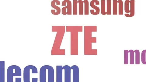 Zte Tag Cloud Animated Isolated On White | Stock Video | Pond5