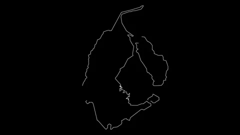 Zulia state map of Venezuela outline ani... | Stock Video | Pond5