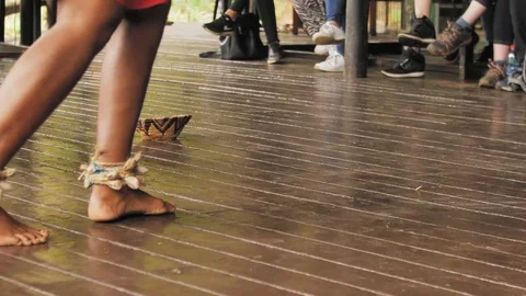 Zulu Lady Stomping Feet During Tradition... | Stock Video | Pond5
