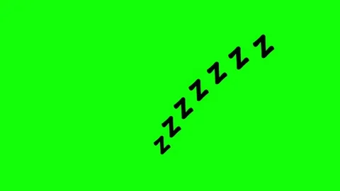 Zzz bed sleep snore on green screen anim... | Stock Video | Pond5